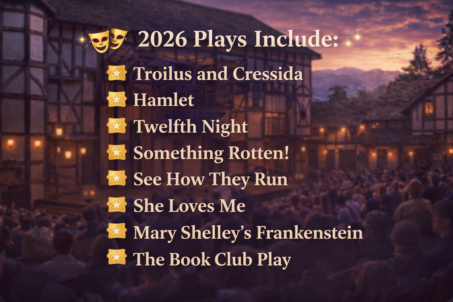🎭 Experience the 2026 Utah Shakespeare Festival 🎭 - Abbey Inn Cedar ...